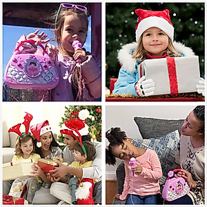 Conomus Kids Microphone for 3 Year Old Girls Birthday Gift Portable Karaoke Player Pink Toys for 2 + Year Old Girls