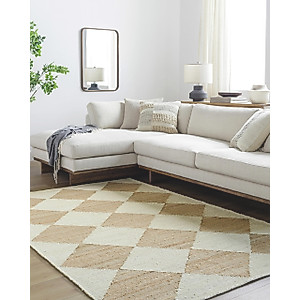 Livabliss x Vivir Antho Modern Area Rug, 8' x 10', Wheat, (8' x 10')
