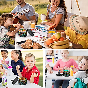 LOHASOK 12oz Kids Soup Thermo for Hot Food Insulated Vacuum Food Jar with Buckle Lid, Stainless Steel Wide Mouth Leak Proof Lunch Container for School Travel 1 Pack, FOOD JAR-HGAME-10 OZ