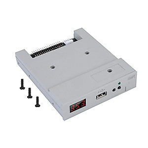 Sutinna USB Floppy Drive Emulator, SFR1M44-U100 3.5in 1.44MB USB SSD Floppy Drive Emulator Built-in Memory Plug and Play for Industrial Control Device