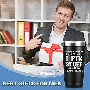 MASGALACC Funny Gag Gifts for Men - Fathers Day, Birthday Gift for Dad from Daughter Son, Him, Husband, Grandpa, Uncle, Cool Stuff for Men Christmas - 20 oz Stainless Steel Tumbler