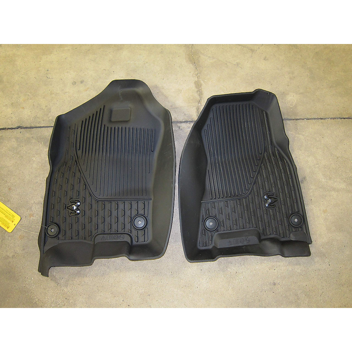 2019 Dodge Ram DT Crew Cab Black All Weather Slush Mats Floor Liner Mopar OEM