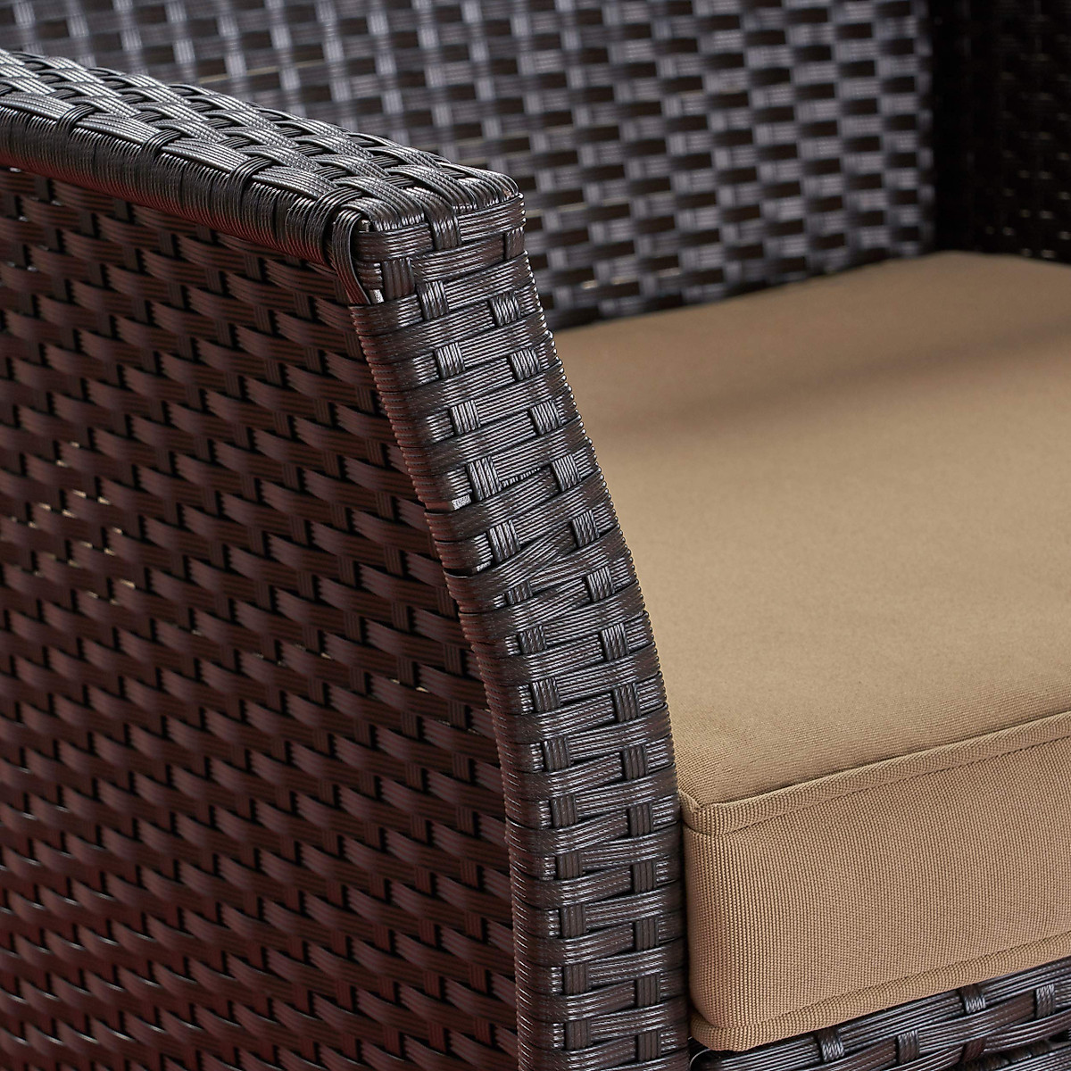 Christopher Knight Home Tori Outdoor Wicker Club Chairs (Set of 2), Brown and Tan