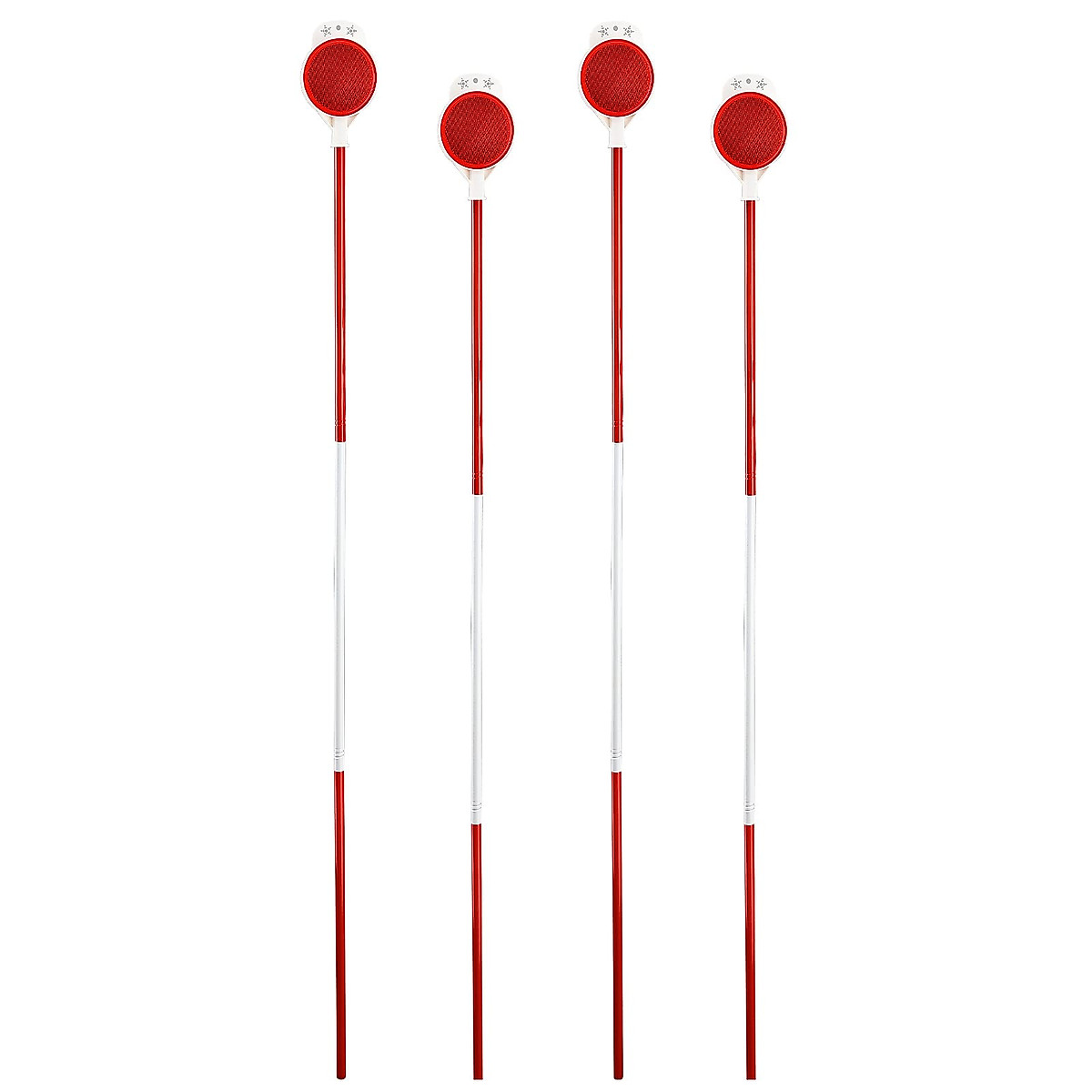 Driveway Markers, 48 Inch Driveway Reflectors for Snow Plowing - Double Sided Reflective Driveway Markers Snow Stakes with Easy Visibility at Night and All Weather (4 Pack)