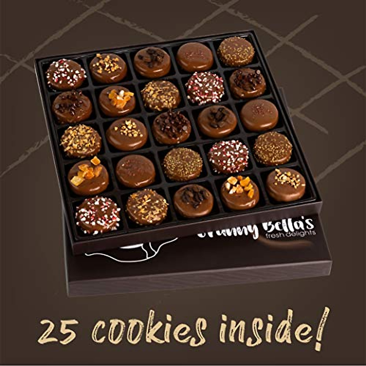 GrannyBellas Valentines Chocolate Gift Baskets, Gourmet Covered Cookies, Prime Candy Box Ideas, Milk Chocolates Gifts, Mens Holiday Cookie Basket, Thanksgiving Food Delivery For Her Men Women Families