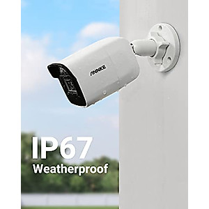 ANNKE C800 UltraHD 4K (8MP) PoE Security Camera with AI Human/Vehicle Detection, H.265+ Bullet IP Outdoor Camera with Mic/Audio, IP67 Weatherproof, 100 ft Night Vision, FOV 123° Wide Angle 2.8mm Lens
