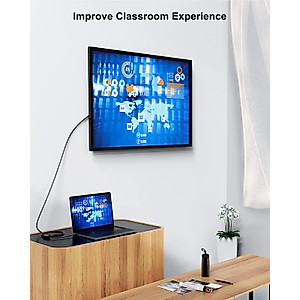 CableCreation USB C to HDMI Cable 16FT, USB Type C to HDMI Cable 4K, Compatible with iPhone 15/15 Plus/15 Pro/15 Pro Max, MacBook Pro 2020, iPad Pro 2020, Surface Go, XPS 13, Yoga 920, G7, Galaxy S23