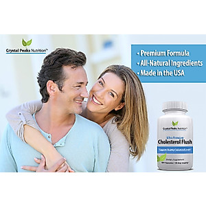 CRYSTAL PEAKS NUTRITION Cholesterol Supplement - All-Natural Ingredients to Support Normal HDL and LDL Colesterol Levels. Supports Optimal Circulation. 60 Capsules