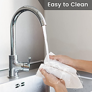 Jitner 2 Pack Silicone Mats for Kitchen Counter, Non-slip Waterproof Countertop Protector Mat, Heat Resistant and Thicker Silicone Mat for Baking and Cooking, 23.6 x 15.7 Inches x 1mm (Transparent)