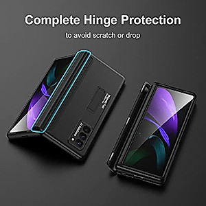 Libeagle Compatible with Samsung Galaxy Z Fold 2 Case [Magnetic Hinge ...