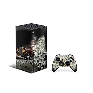 ZOOMHITSKINS Compatible with X1 Series X, Mafia Cash Gangster Cars Speed Brown Smoke, Durable, Bubble-free, Made in USA