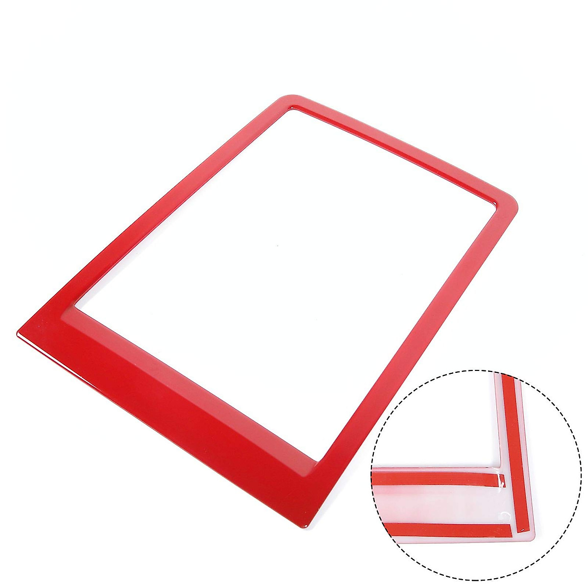 Voodonala for F150 Central Control Storage Compartment Bin Dashboard Frame Trim for 2015-2020 Ford F150 Interior Accessories, ABS Red