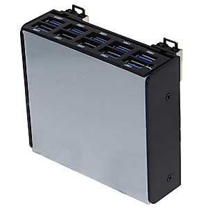 SEDNA - USB 3.1 Gen 1 (USB 3.0) 4 Port DIN-Rail Mounting Hub, for Industrial Control/Server Cabinet mounting Applications