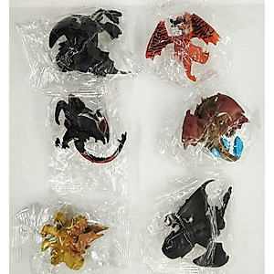 Toysvill Dragon httyd (Set of 12 pcs) / Light Fury, Night Fury (Toothless), Action Figures, Cake Toppers Figurines, Toys Gift Figure Toy