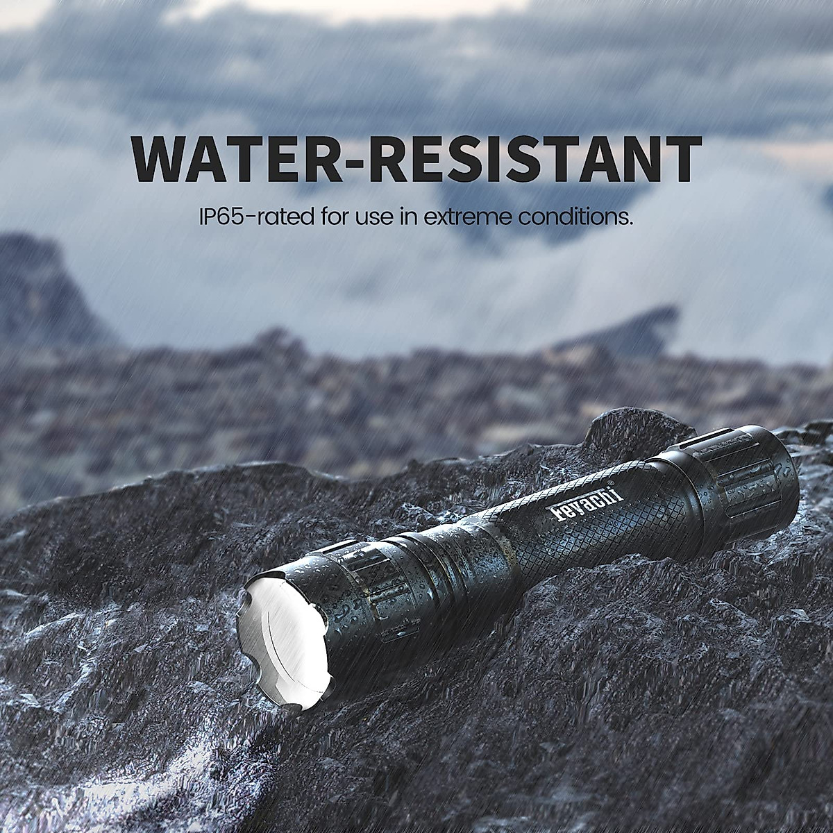 Feyachi FL22-MB Tactical Flashlight 1200 Lumen LED Weapon Light with Low Profile Mlok Flashlight Mount, Pressure Switch