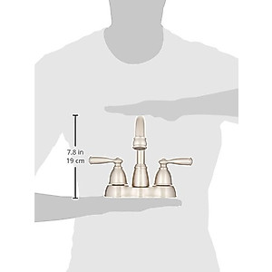 Moen WS84913SRN Banbury Handle Hi Bath Faucet, Pack of 1, Spot Resist Brushed Nickel