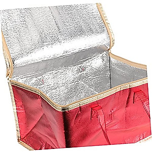 CIYODO Insulated Bag Decorative Outdoor Decor Travel Decor Food Decor Insulated Grocery Bag Thermal Pizza Bag Delivery Warmer Bags Pizza Bags for Delivery Carry Hot Grocery Bags Hot Bag