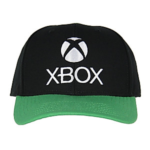 Xbox Mens' Gaming Logo Snapback Hat Adult Precurve Adjustable Hat Cap | Perfect for Everyday Wear and Video Game Fans Black