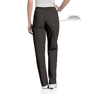 Landau Essentials Relaxed Fit 2-Pocket Elastic Scrub Pants for Women 8327