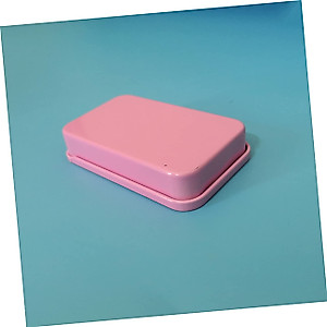 Ciieeo 8Pcs Boxes Pink push-pull box storage cubes with lid empty tin containers with containers with lids jewelry organizer tray metal storage organizer storage tank pill iron travel