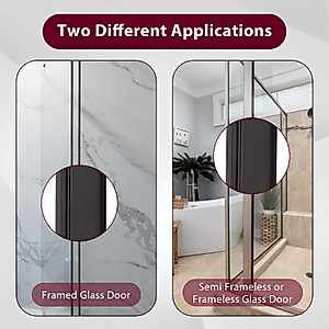 Magnetic Strips for Shower Doors, 75 Inches Flexible Magnetic Strip Shower Insert Replacement for Framed Semi Framed Swinging Glass Shower Door