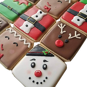 Antallcky Square Cookie Cutter Set-5 piece-2",2.5", 3", 3.5",4"Square Stainless Steel Biscuit Molds Fondant Cookie Cutter Set Pastry Mold-1 Inch Depth…