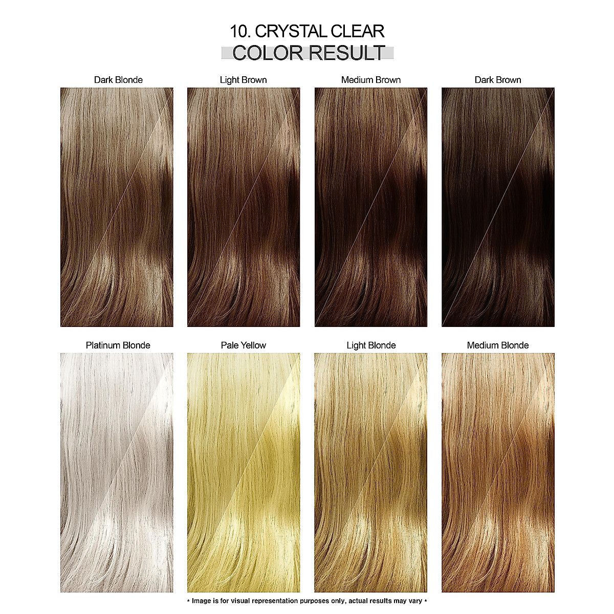 Adore Semi Permanent Hair Color - Vegan and Cruelty-Free Hair Dye - 4 Fl Oz - 010 Crystal Clear (Pack of 1)