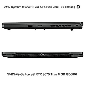 HIDevolution [2022] ASUS ROG Zephyrus G15 GA503RW 15.6" QHD 165Hz, 3.3 GHz AMD Ryzen 9 6900HS, RTX 3070 Ti, 16 GB 4800MHz RAM, 1 TB PCIe SSD