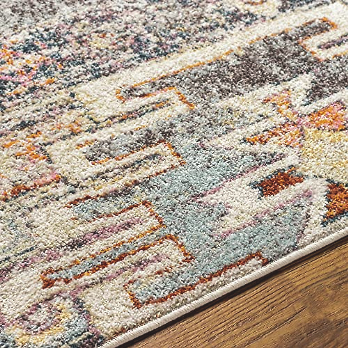 Artistic Weavers Ashens Rustic Area Rug,5'3" x 7'3",Denim