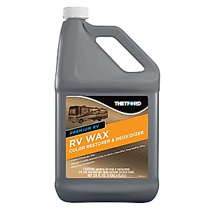 Thetford Premium RV Wax - Color Restorer and Oxidation Remover for Cars - RVs - Boats - Motorcycles - 1 Gallon 32523