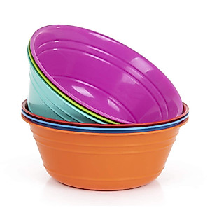 Mintra Home Snack Bowls (Popcorn Bowl Set, Fuchsia)