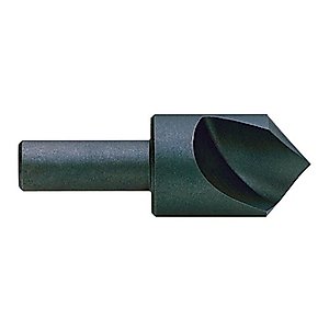 KEO 55730 Solid Carbide Single-End Countersink, TiALN Coated, Single Flute, 100 Degree Point Angle, Round Shank, 1/8" Shank Diameter, 1/8" Body Diameter