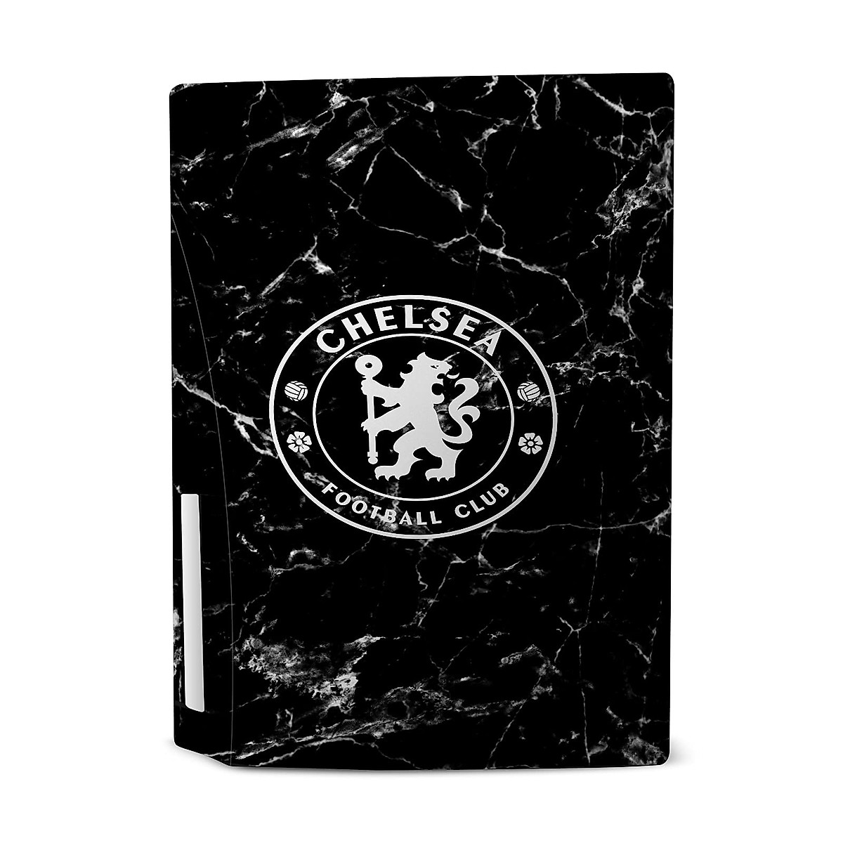 Head Case Designs Officially Licensed Chelsea Football Club Black Marble Mixed Logo Vinyl Faceplate Sticker Gaming Skin Case Cover Compatible with Sony Playstation 5 PS5 Disc Edition Console