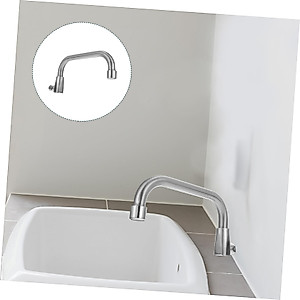 Generic Rocking Faucet Sink Faucet Kitchen Semi-Automatic Faucet Wall Mount Bathtub Faucet Single Hole Faucet Kitchen Metal Kitchen Water Faucet Bathtub Faucets Spigot Alloy to Rotate