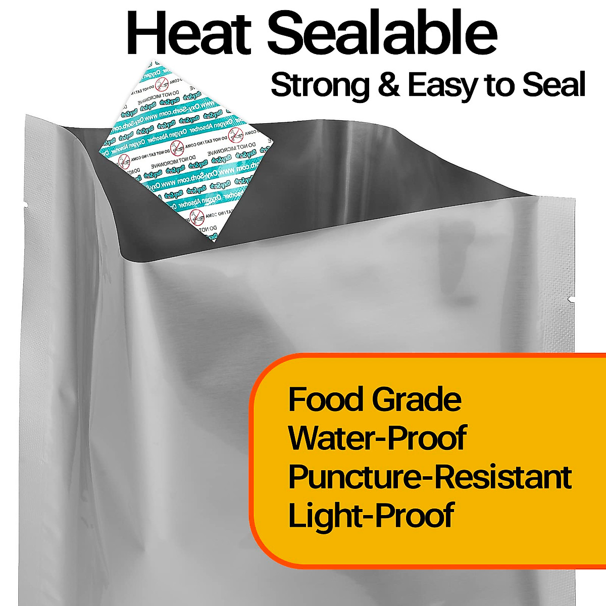 Dry-Packs 30-1 Gallon Mylar Bags & Oxygen Absorbers for Dried Food & Long Term Storage by Dry-Packs®!