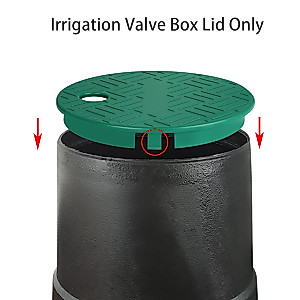 Valve Box Cover Lid Sprinkler Valve Box Lid Replacement ID 5.5" OD 6" for Circular Irrigation Control 3 Pieces