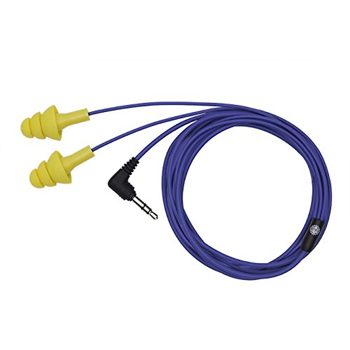 Plugfones Basic Earplug-Earbud Hybrid - Noise Reducing Earphones - Yellow