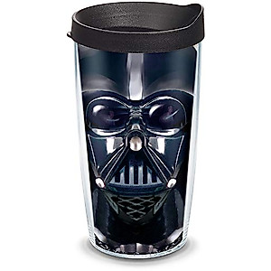 Tervis Made in USA Double Walled Star Wars Insulated Tumbler Cup Keeps Drinks Cold & Hot, 16oz, Darth Vader