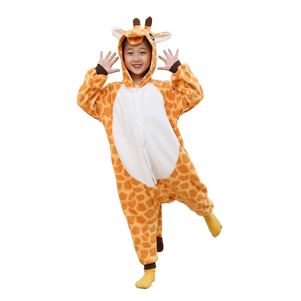 unicorns family Unisex Children Animal Pajamas Luxury Fleece with Pocket One-Piece Cosplay Costume for Kid Halloween