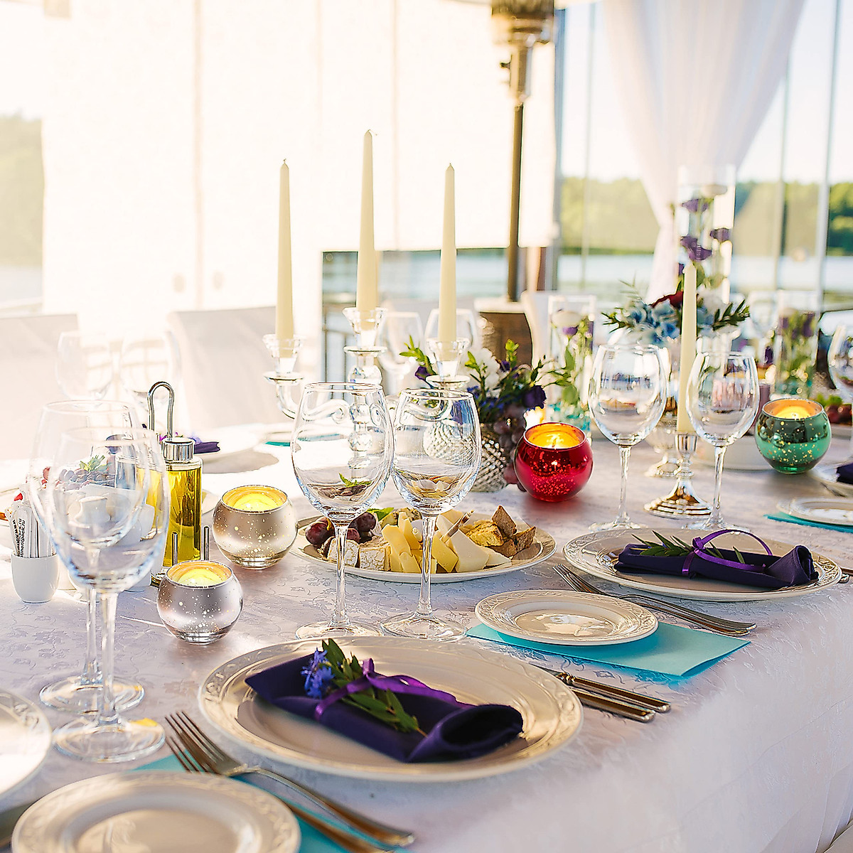 FORYILLUMI 12 Pack 2oz Ball Shape Candle Jars, Gandle Glass Set,Christmas Candle Jars,Candle Container Tumbler Jar for Candle Making Candle Tins Candle Making Supplies - Green