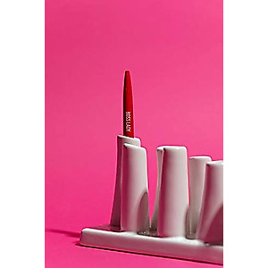 Get Bullish Boss Lady Refillable Black Ink Ballpoint Click Clic Pen in Cherry Red with Gold Accents