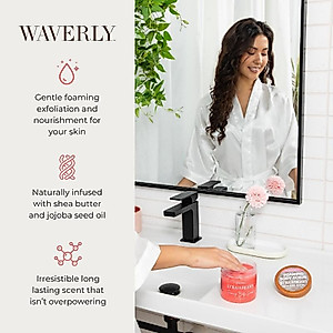 Waverly Strawberry - Shea Butter Foaming Body Scrub - Luxurious Lather Deep Cleans and Nourishes Skin with Natural Oils
