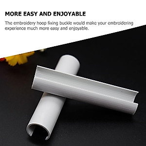 10pcs Embroidery Kits House Accessories Square Tool Embroidery Frame Snap Clip Cross Frame Buckles Embroidery Hoop Plastic Buckle Cross Clip Cross Stuck Tube Useful Clips