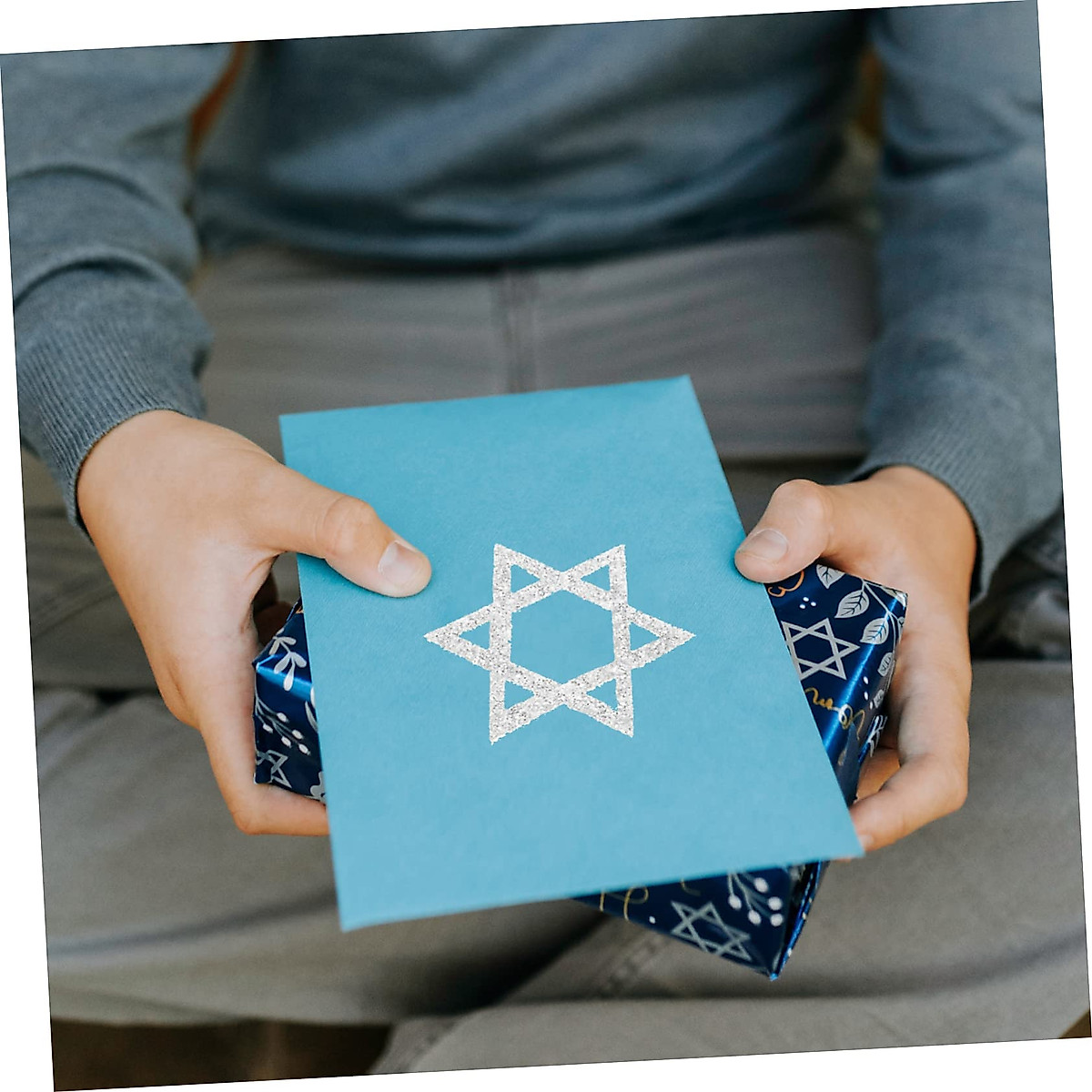 NOLITOY Party Table Decor 150 Pcs Hanukkah Decoration Accessories Christmas Non-woven Fabric Star Sequins