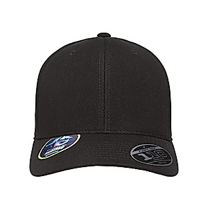 Flexfit Men's 110 Cool & Dry Athletic Cap, Black, One Size