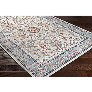 Hauteloom Shafter Living Room, Bedroom Patio Outdoor Area Rug - Beige, Blue, Red - 7'10" x 10'