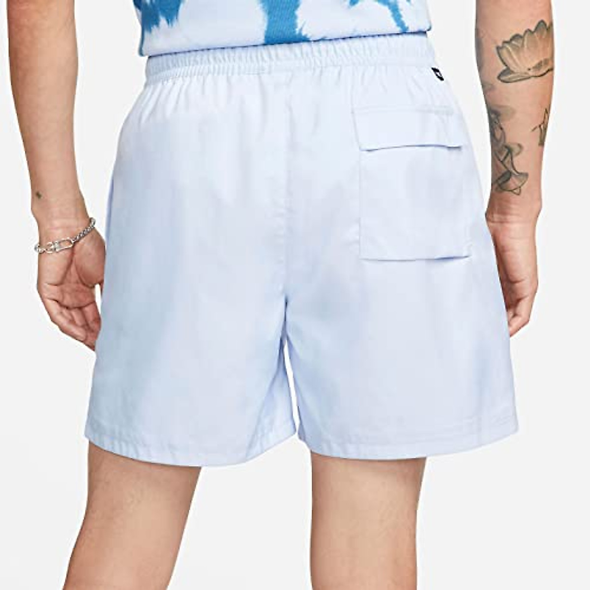 Nike Sportswear Sport Essentials Woven Lined Flow Shorts Mens, Light Marine/White, XX-Large