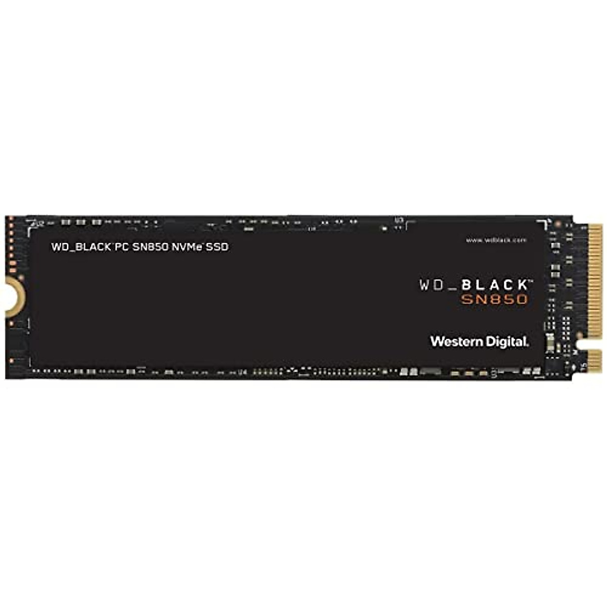 WD Black SN850 M.2 NVMe SSD, PCIe Gen 4.0, 1TB, Up to 7,000 MB/s Read and 5,300 MB/s Write