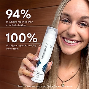 Smileactives Teeth Whitening Gel for Toothpaste with Clinical-Grade Hydrogen Peroxide, Tooth Stain Remover for White Teeth, Dentist Quality Pro Whitening Gel to Remove Stains, 90 Day, 3.8 oz Bottle