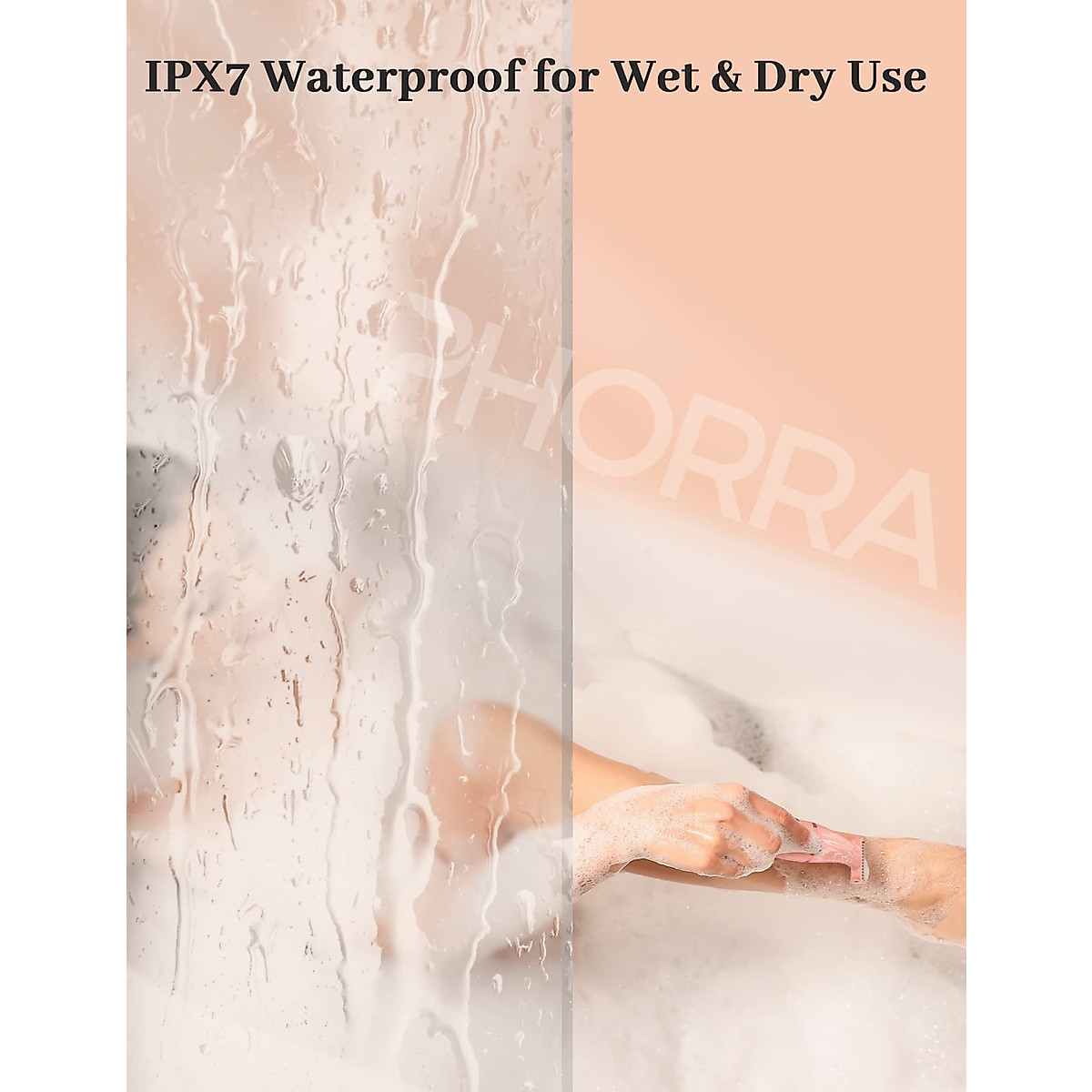 PHORRA Electric Razors for Women, Close Womens Electric Razor with Aloe Bars for Legs Arm Armpit (B)